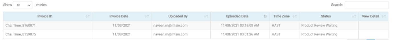 xtraCHEF: Invoice Status