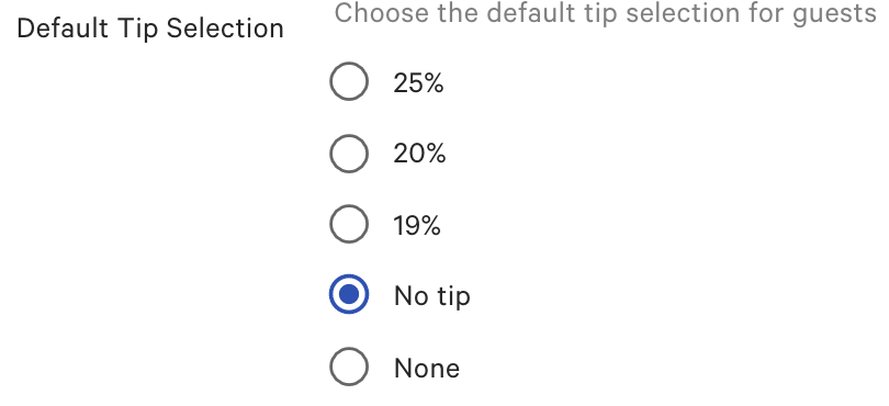Disabling Tips at Your Restaurant