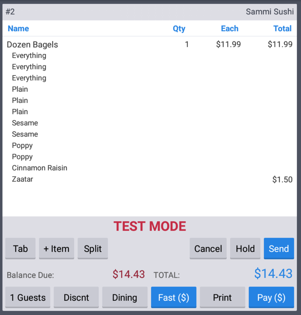 Setting Up & Making Duplicate Modifier Selections