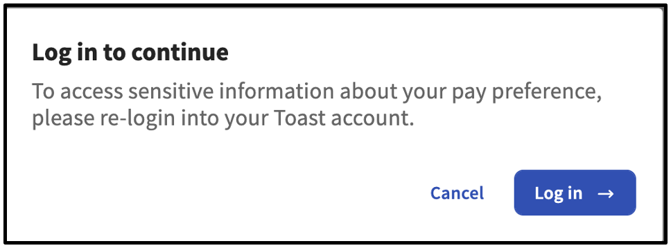 Toast Payroll: Payment Methods