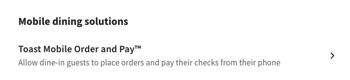 Split Payments with Toast Mobile Order & Pay™