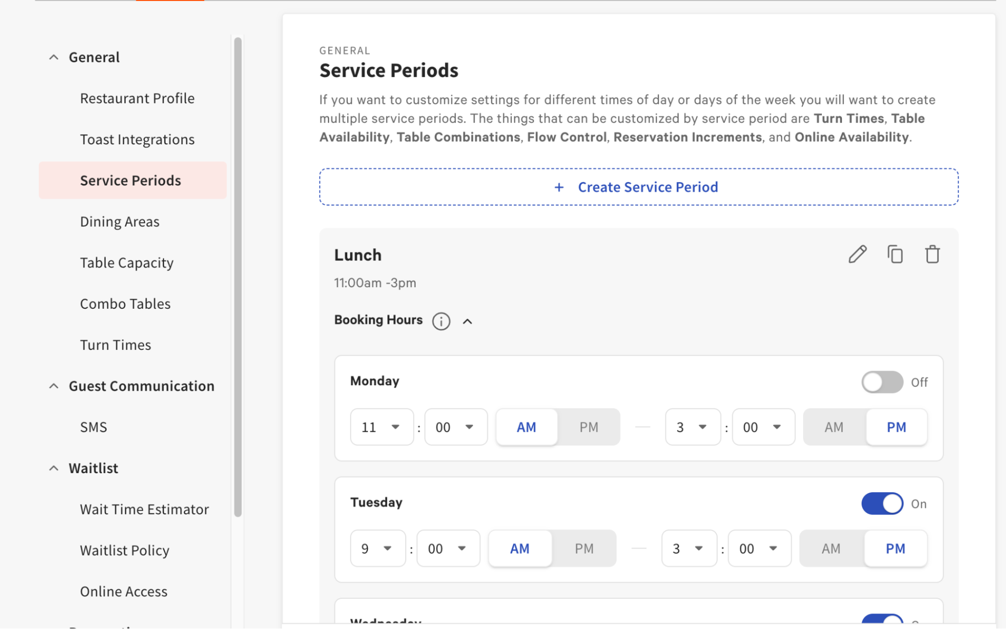 Getting Started: Toast Tables