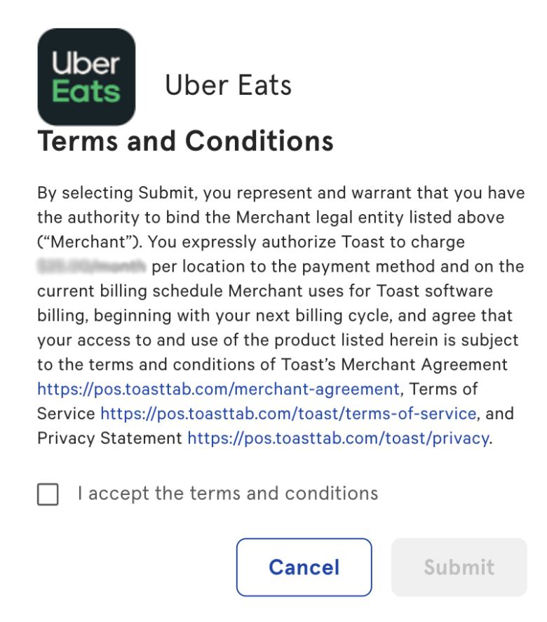 Getting Started: Uber Eats Integration