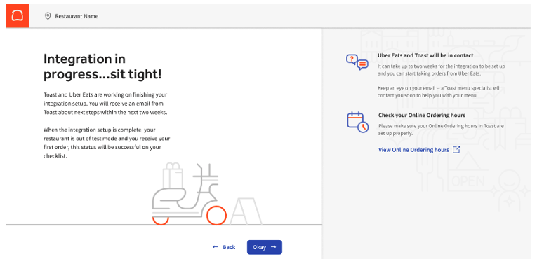 Getting Started: Uber Eats Integration