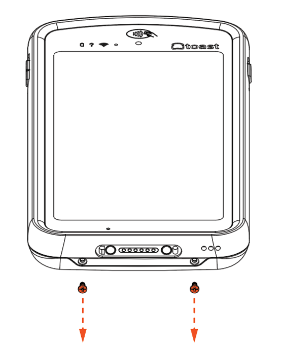 Replacing the Card Reader or Battery in Your Toast Go 2