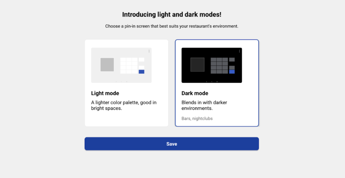 Setting Up the New POS Experience
