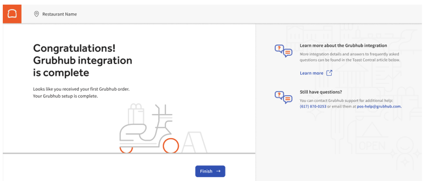 Getting Started: Grubhub Integration