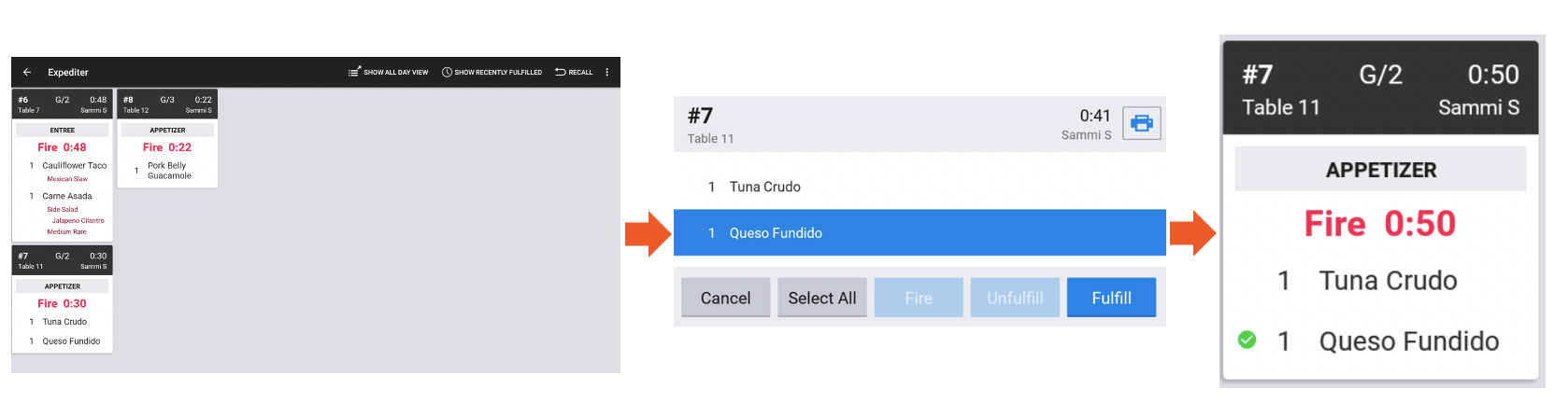 Item and Order Fulfillment on KDS