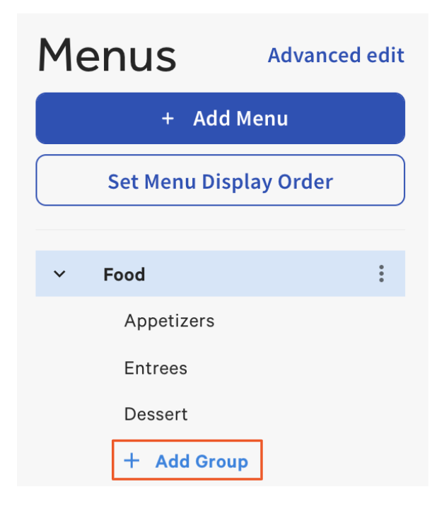 Creating Menus, Groups, Subgroups and Items in the Menu Builder