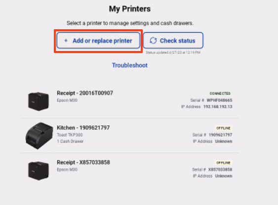 Printer Setup