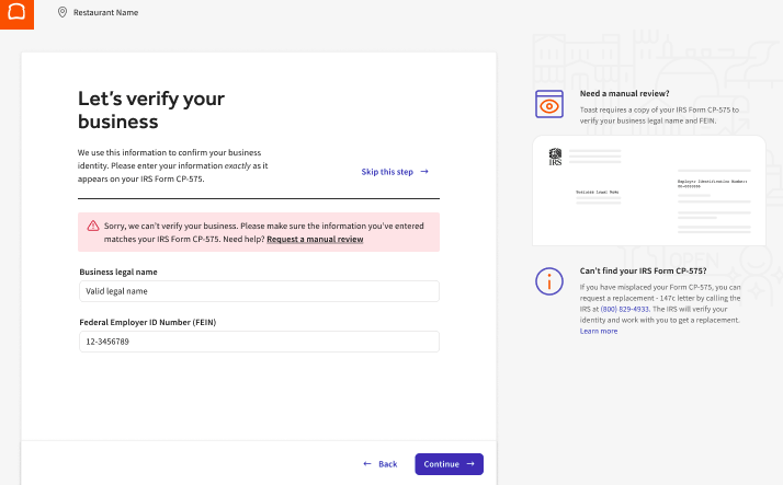 Completing Your Toast Business Setup Tasks