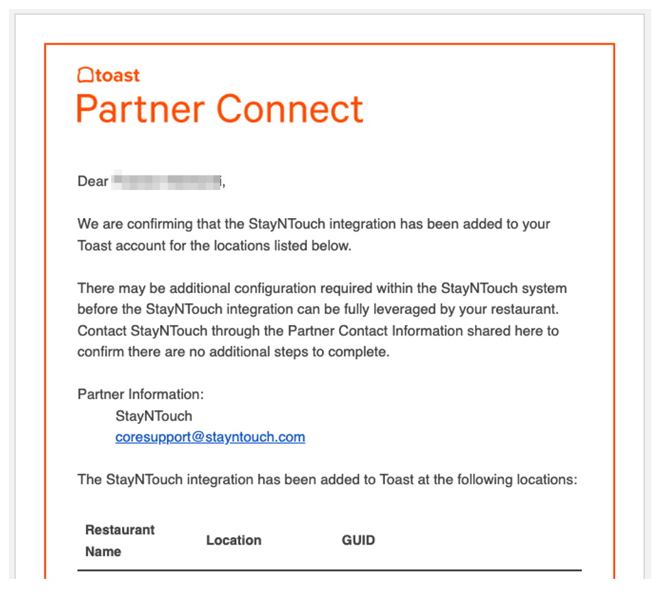 Using Stayntouch with Toast