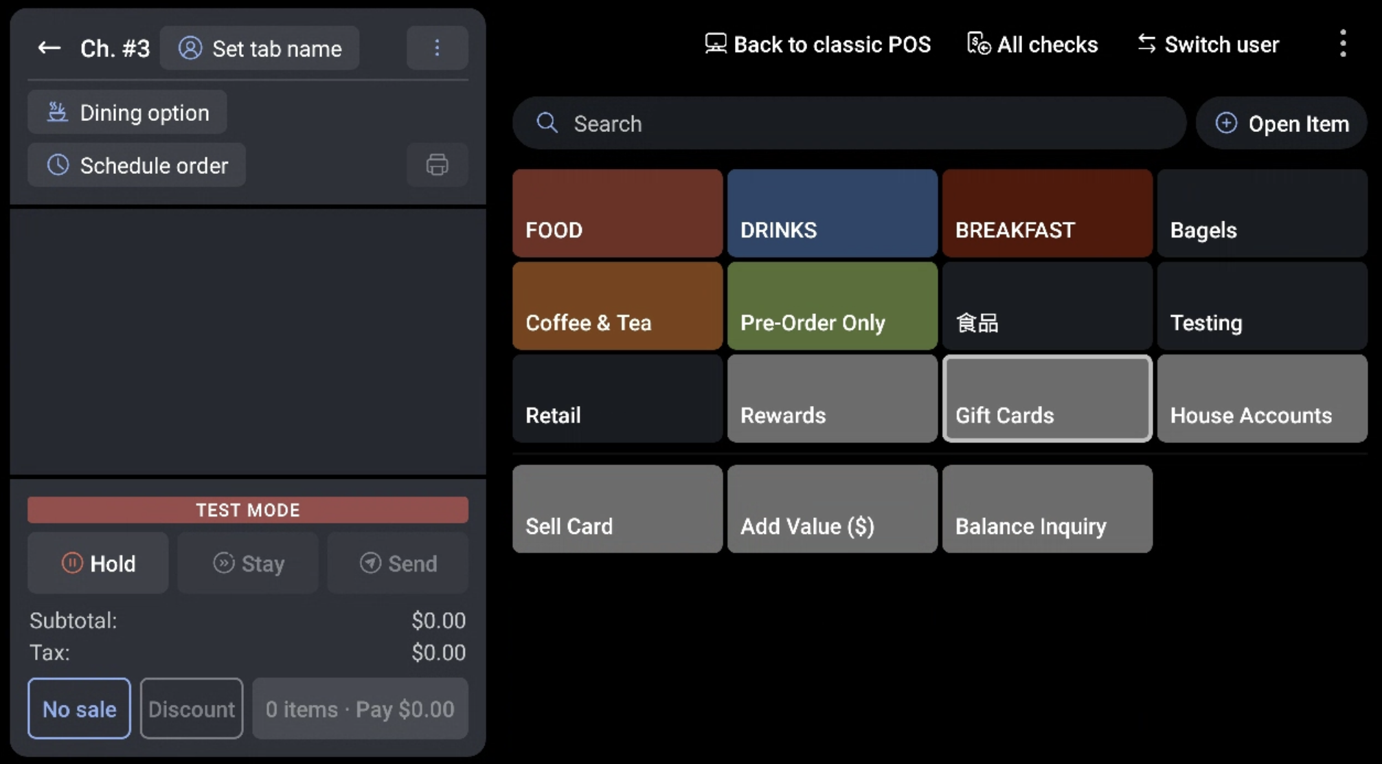 Check or Adjust a Gift Card Balance