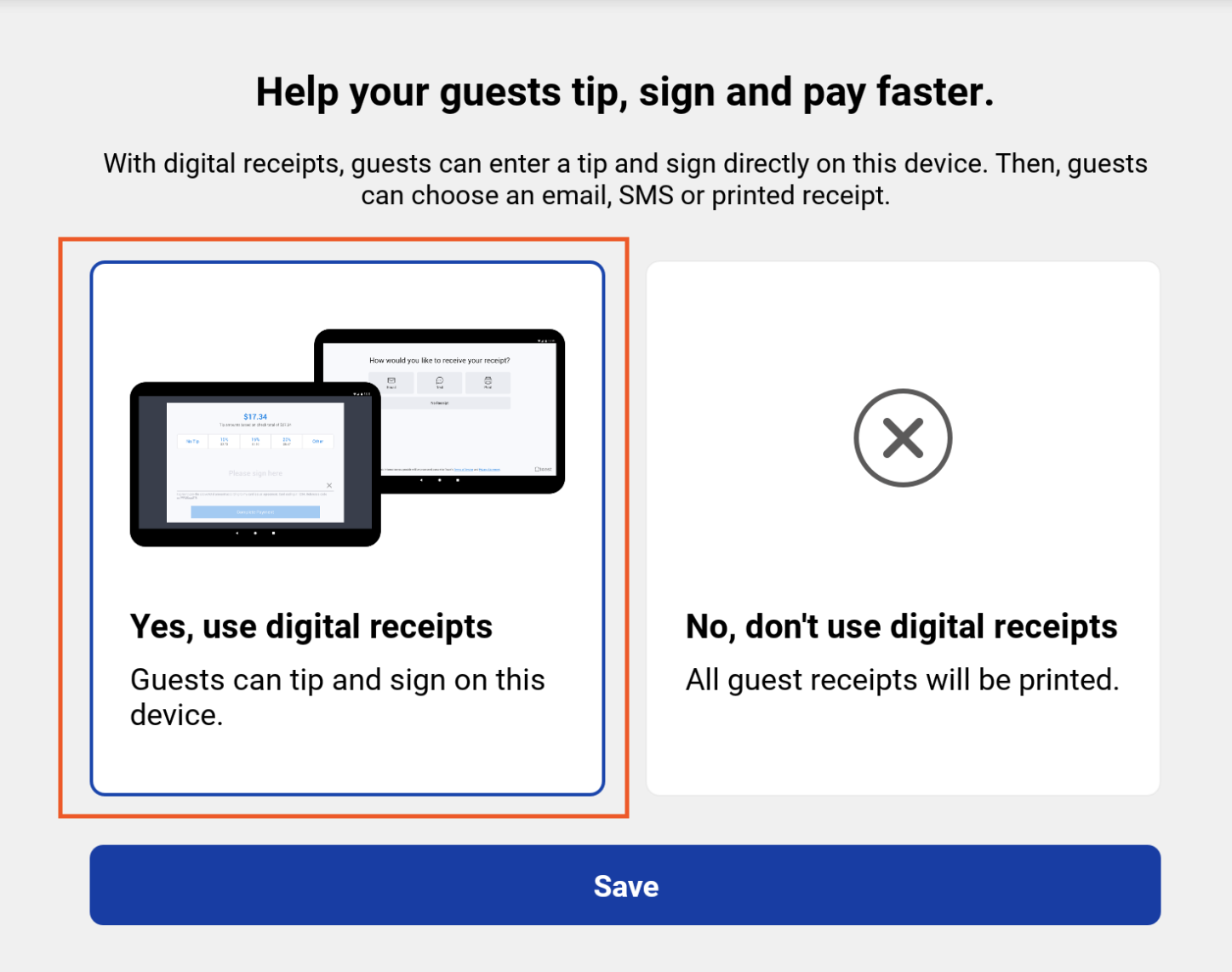 Get Started with Digital Receipts