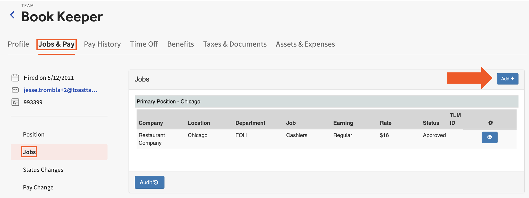 Toast Payroll: How to Assign Employees to Multiple Jobs and/or Multiple ...