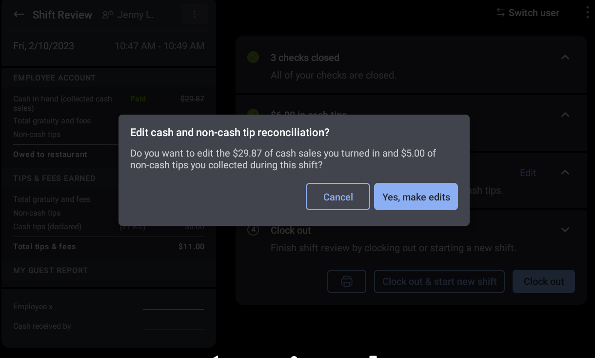 Shift Review Overview