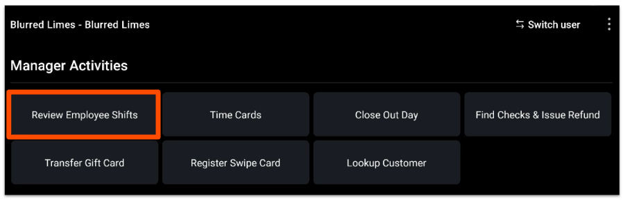Shift Review Overview