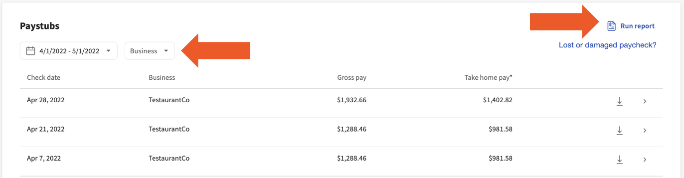 Toast Payroll: Ver sus talones de pago (Toast Payroll: View Your Paystubs)