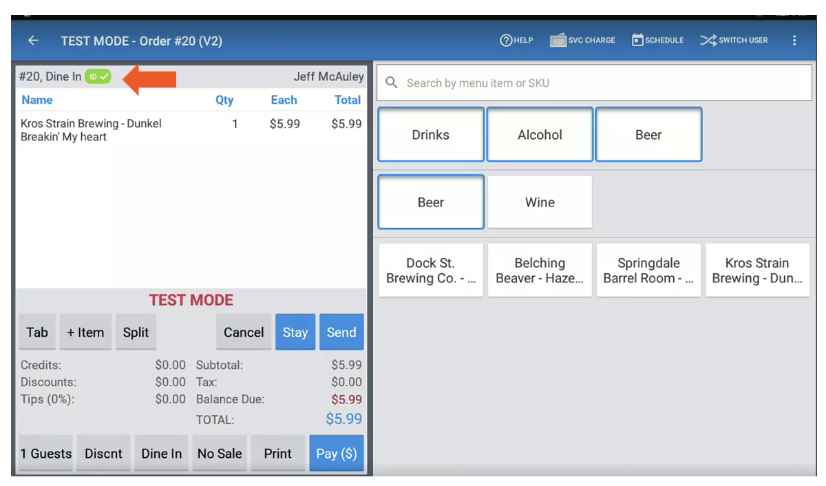 Using WE SCAN ID Scanning Integration