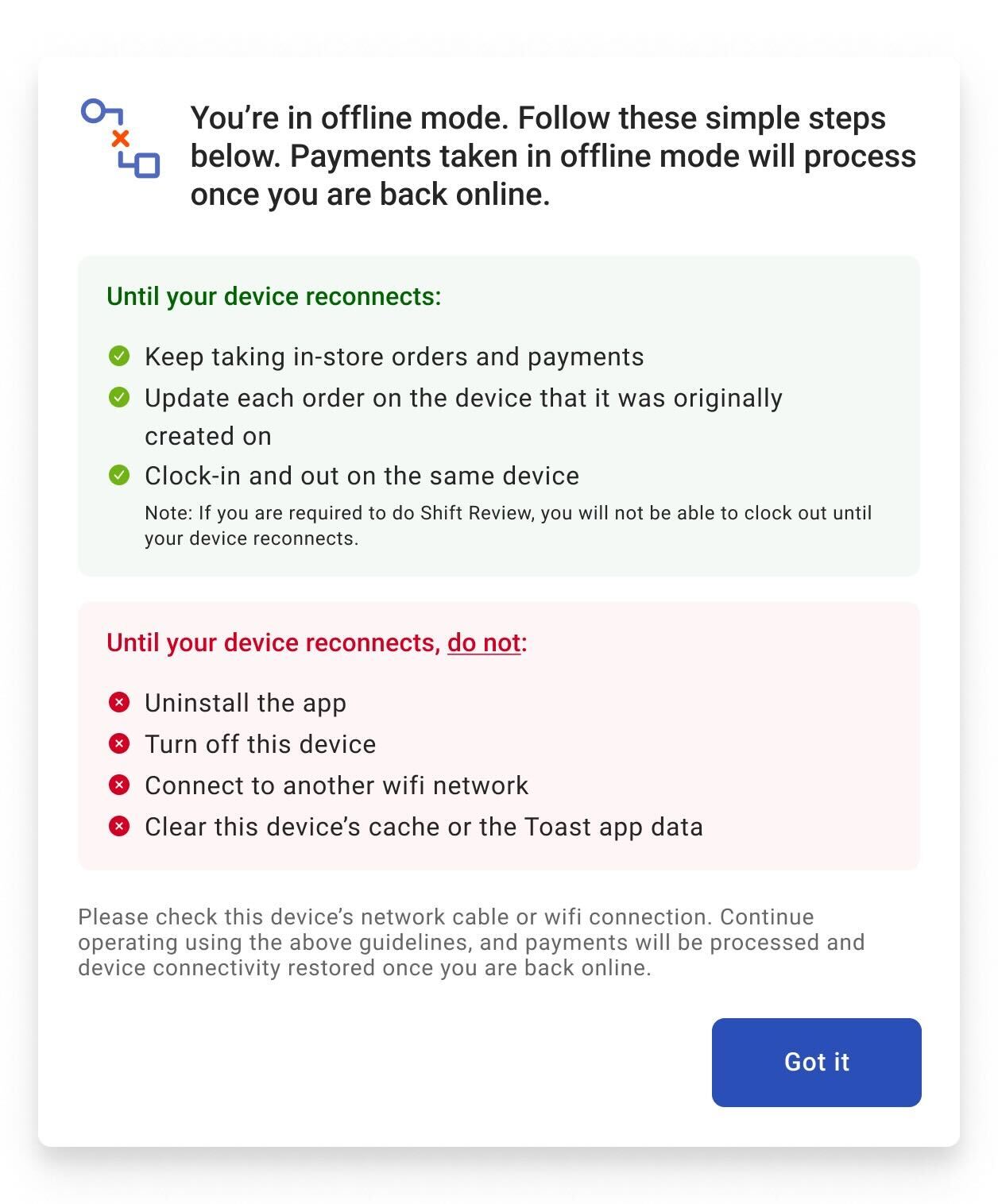 Offline Mode: Procedures & Checklist