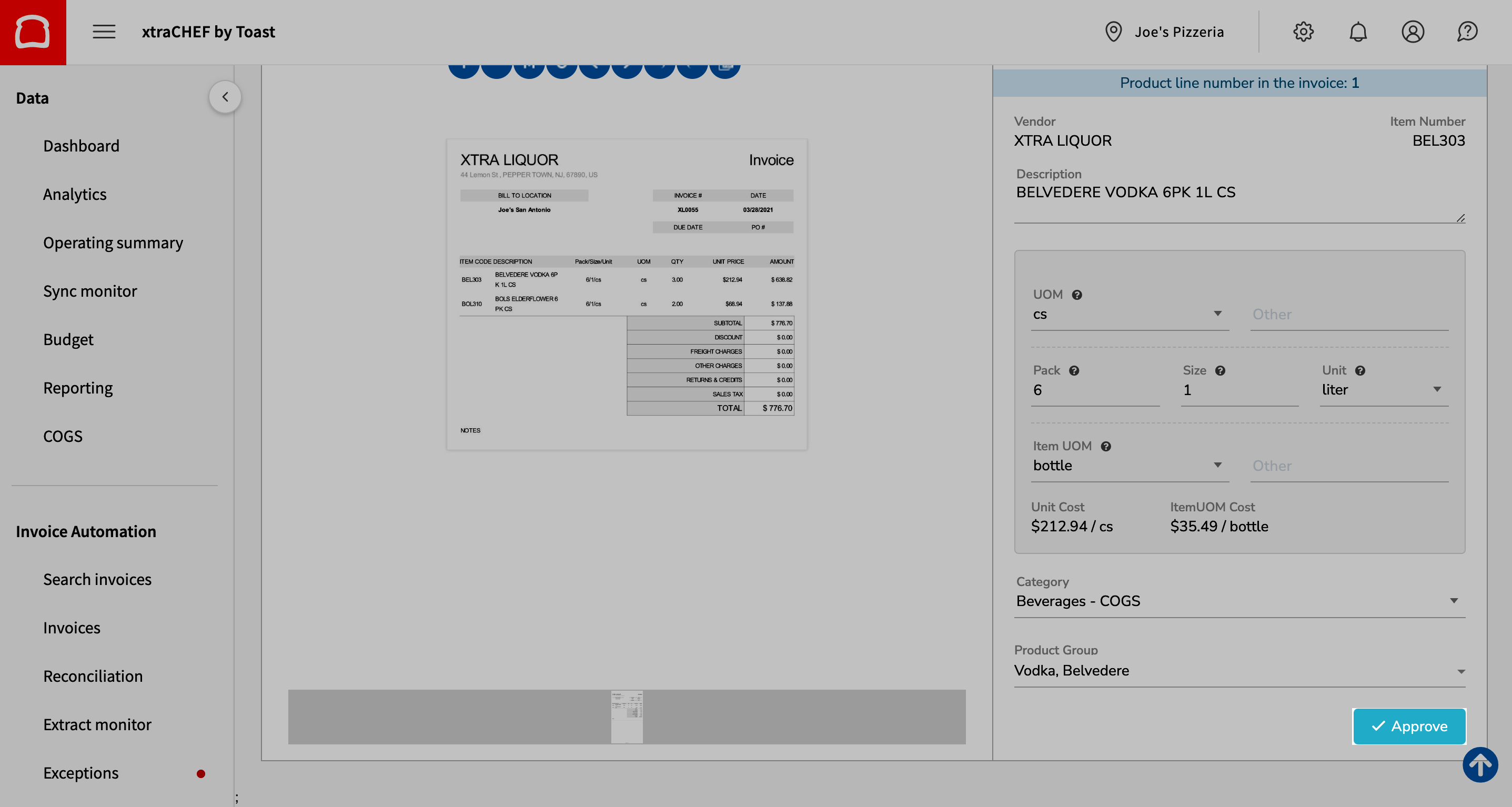 xtraCHEF: Item Review