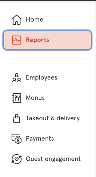 Menu Reports Overview