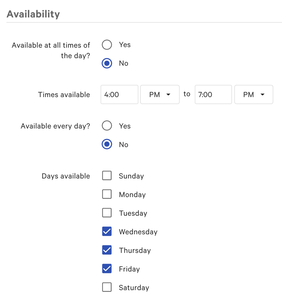 Building Happy Hour Menus with Menu Specific Pricing