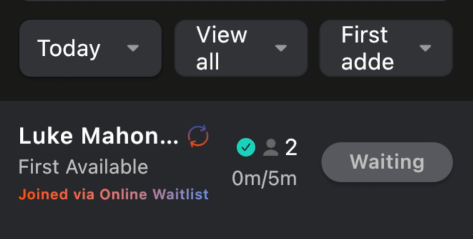 Using Toast Tables - Waitlist