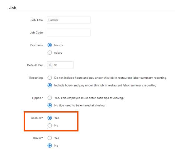Creating and Editing Job Roles for Toast POS