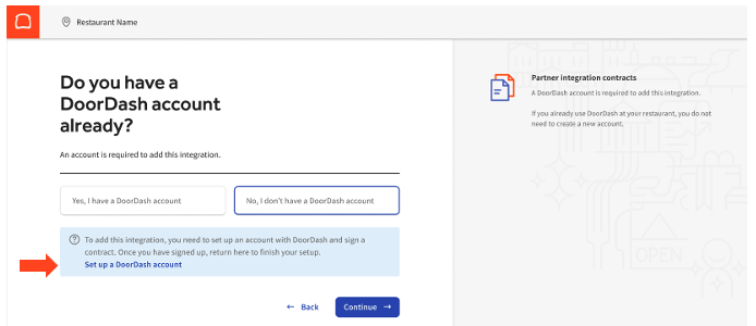 Getting Started: DoorDash Integration