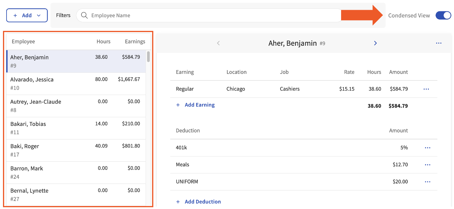 Toast Payroll: Employee Step