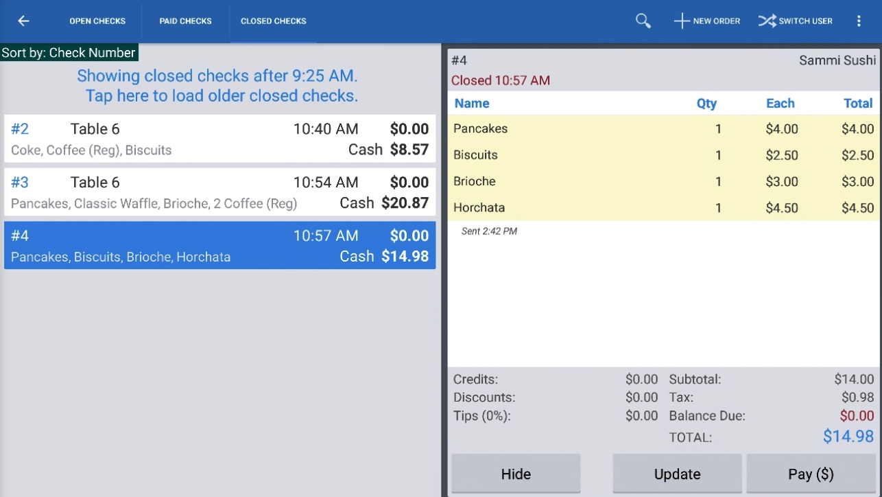 Voiding Items, Payments and Checks