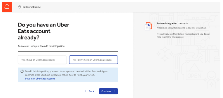 Getting Started: Uber Eats Integration