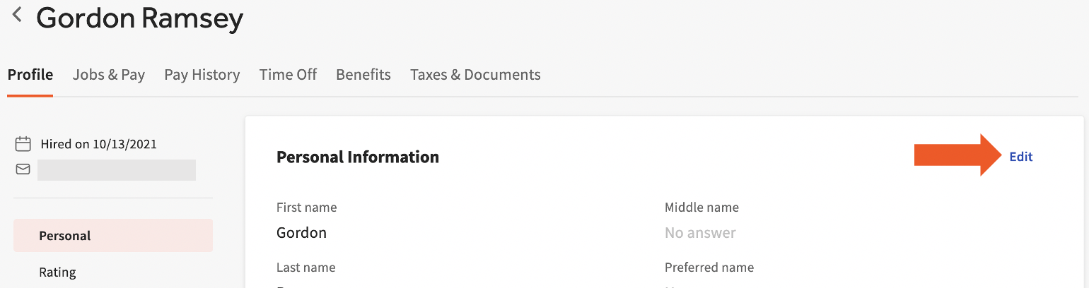 Toast Payroll: Employee Social Security Numbers