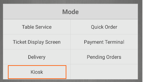 Getting Started: Kiosk Mode
