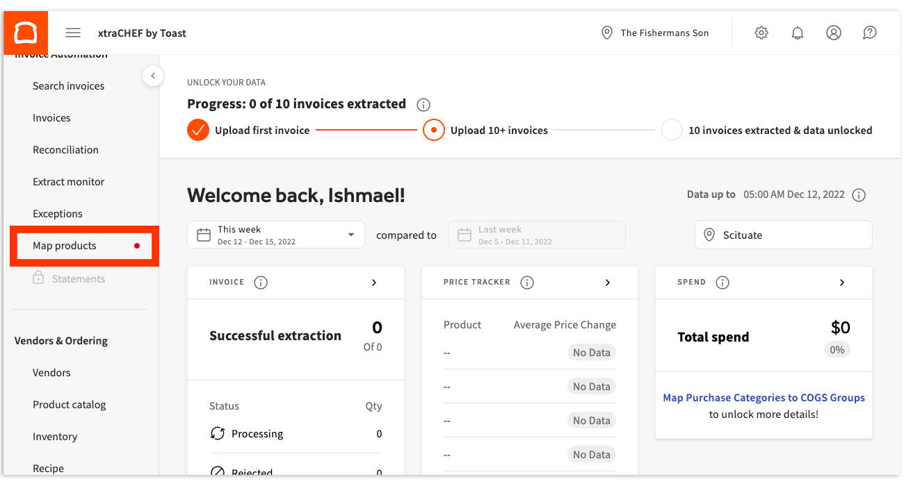 xtraCHEF: How to Map Products