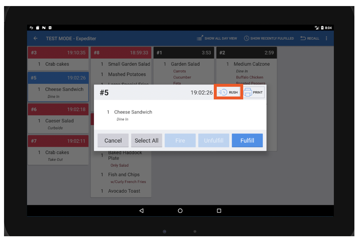 How to Rush an Order on Your KDS