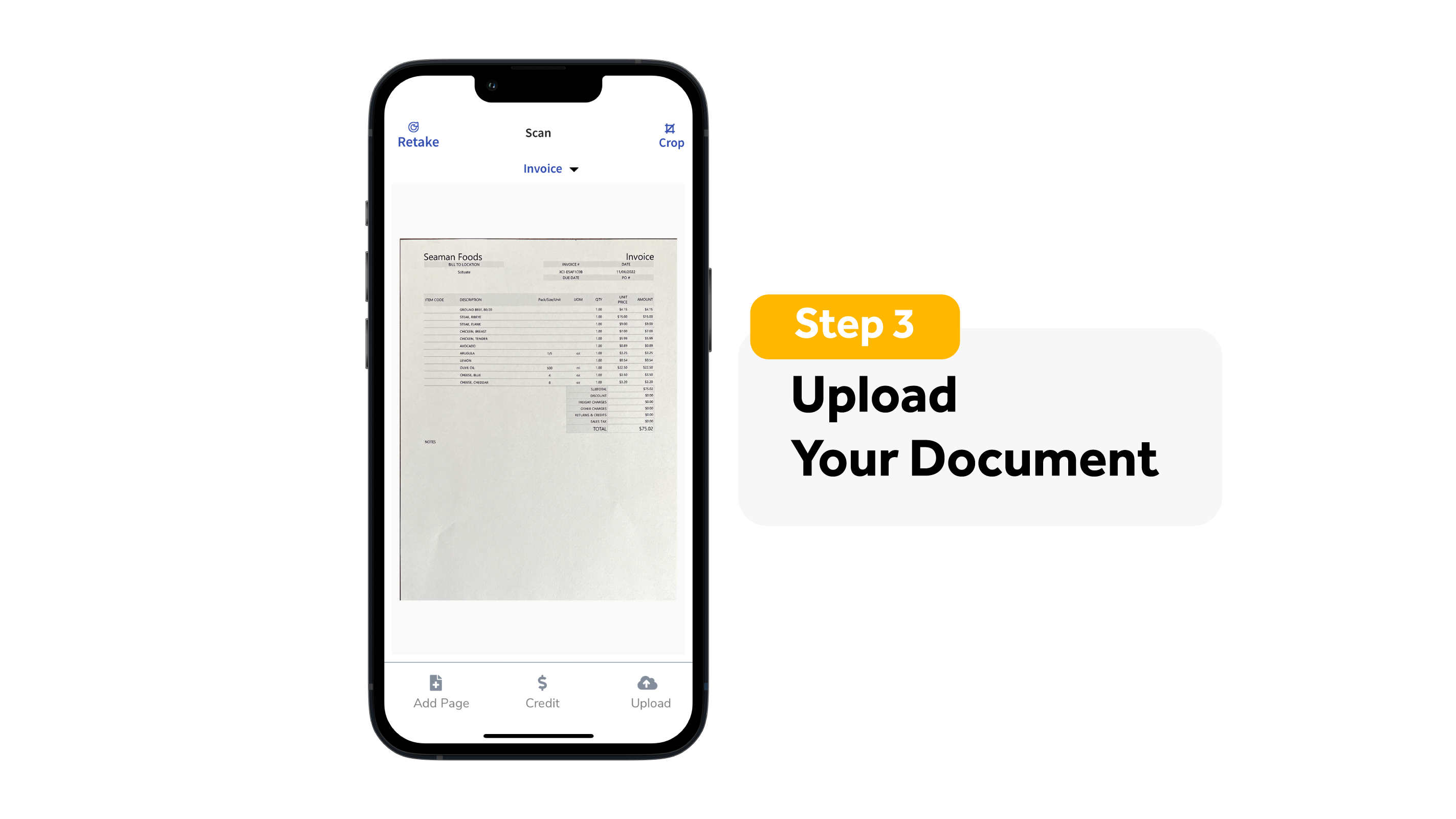 xtraCHEF: Mobile - Invoice Uploads