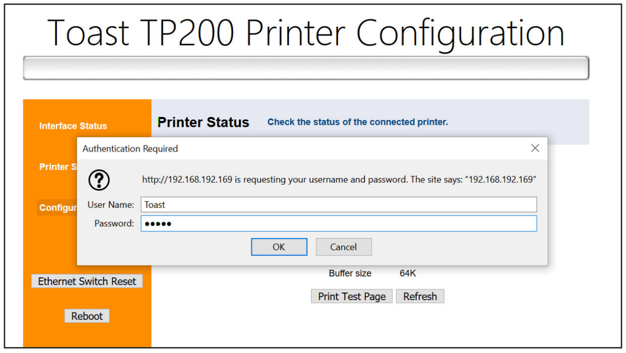 Changing Your TP200 Toast Printer's Static IP Address