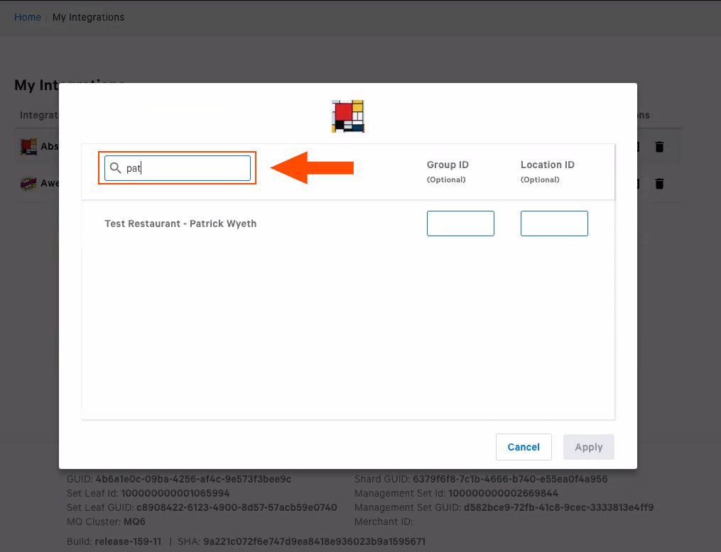 Adding or Removing an Integration with Toast Partner Connect