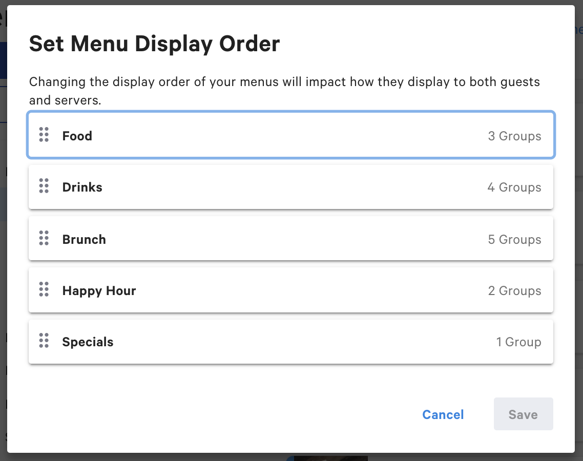 Creating Menus, Groups, Subgroups and Items in the Menu Builder