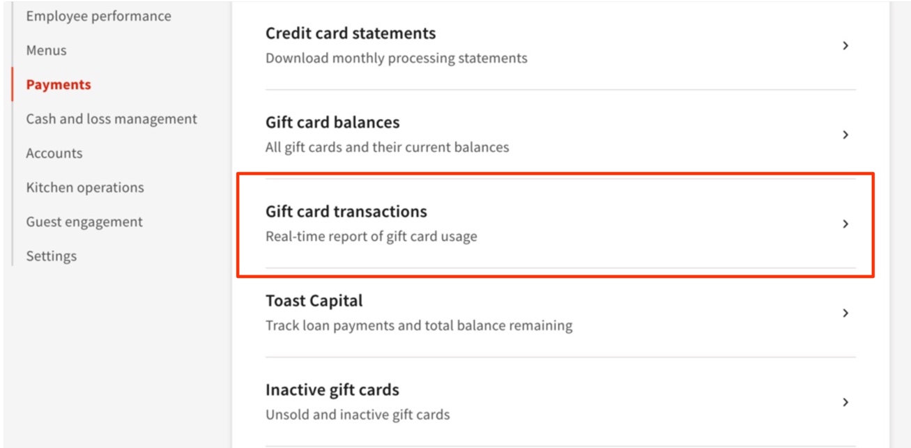 Resending E-Gift Cards