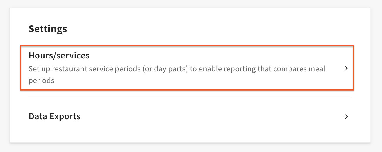 Setting Up Restaurant Hours and Services