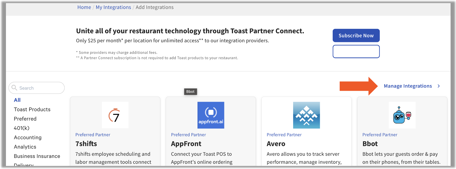 Toast Scheduling, Powered by Sling: Getting Started