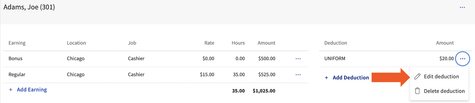Toast Payroll: Adding or Editing Earnings & Deductions