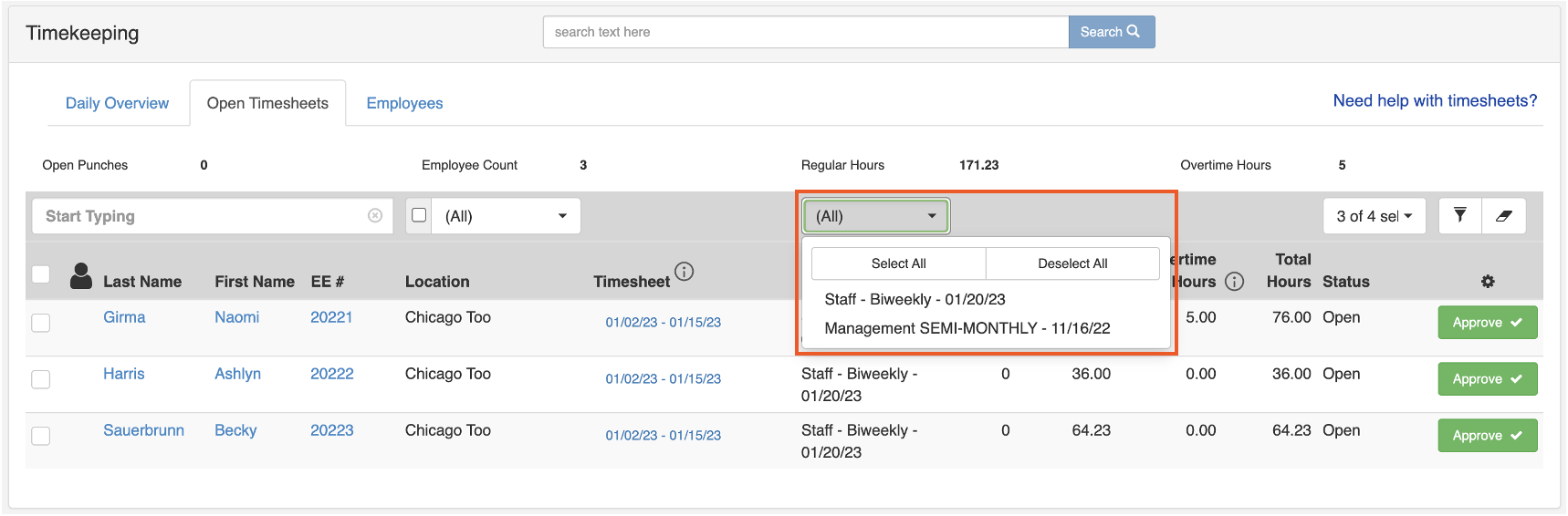 Toast Payroll: Managing Timesheets