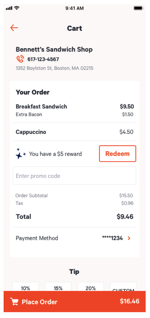 Redeeming Points with Toast Loyalty