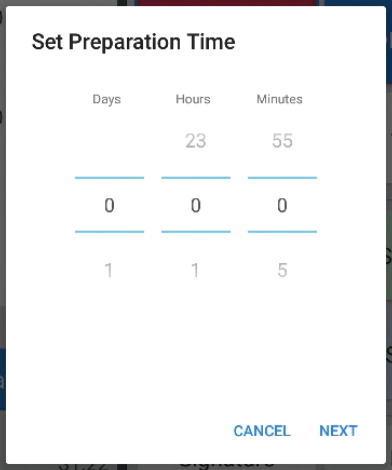 Scheduling Future Orders