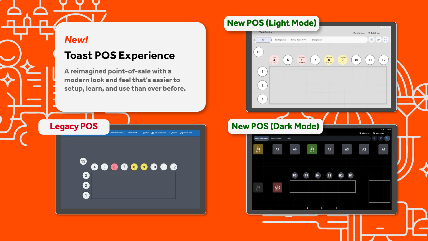 New POS: Managing Tables