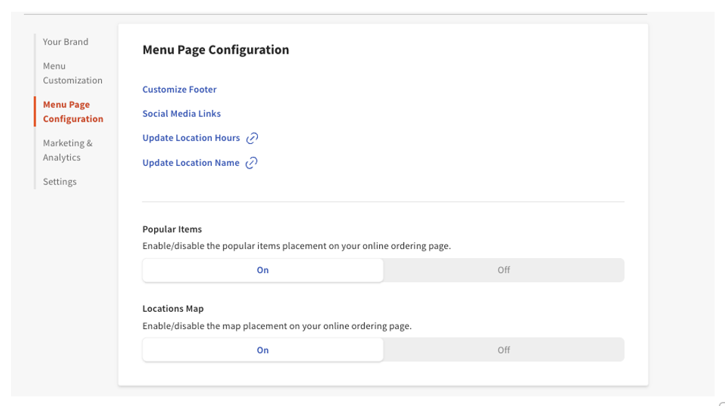 Customizing Your Toast Online Ordering Page